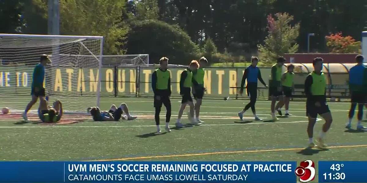 UVM men’s soccer focused in practice with Randy Montie in mind UVM men’s soccer focused in practice with Randy Montie in mind